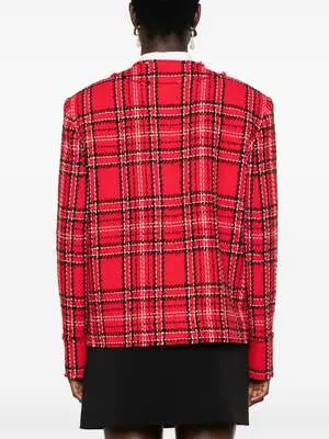 MSGM Checked Tweed Jacket