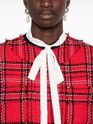 MSGM Checked Tweed Jacket