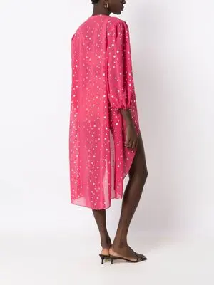 OLYMPIAH Star-print Beach Cover-up