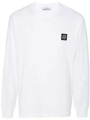Stone Island Compass-badge Cotton T-shirt - White