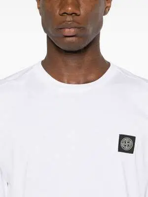 Stone Island Compass-badge Cotton T-shirt - White