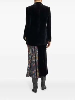 Etro Velvet Single-breasted Blazer - Black
