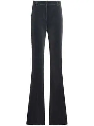 Etro Flared Velvet Trousers - Grey