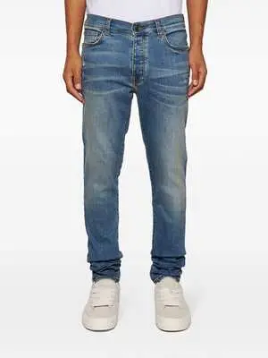 Amiri Low-rise Skinny Jeans - Blue