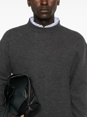 JIL SANDER Crew-neck Wool Jumper - Grey