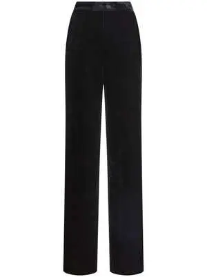 Etro Velvet Palazzo Trousers - Black