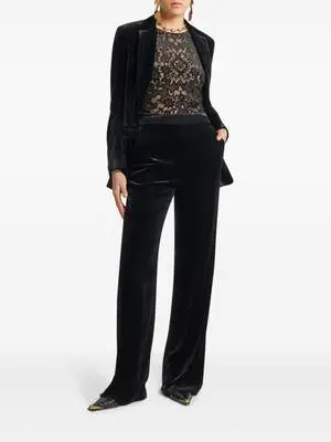Etro Velvet Palazzo Trousers - Black