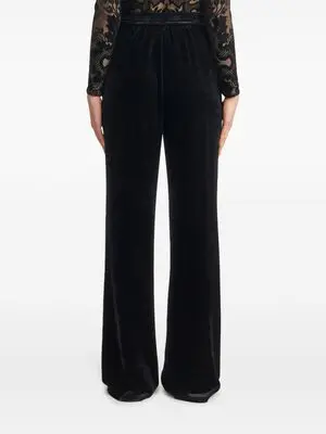 Etro Velvet Palazzo Trousers - Black