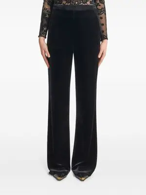 Etro Velvet Palazzo Trousers - Black
