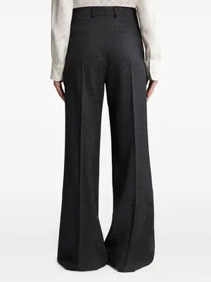 Etro Patterned Jacquard Wool Trousers