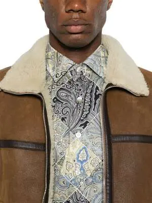 Etro Paisley-print Cotton Shirt - Blue