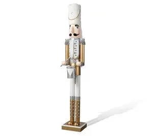 GLITZHOME 42' Christmas Deluxe Gold Dressed Sol Dier Nutcracker - One-color
