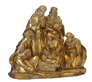 VALERIE PARR HILL 8.5' Golden Nativity Scene Valerie - One-color