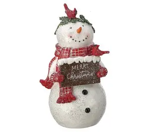 VALERIE PARR HILL 9 Merry Christmas Snowman With Cardinals Byalerie - One-color