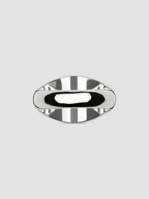 Gucci Trademark Sterling Oval Signet Ring