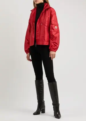 Moncler Hemar Nylon Parka - Red