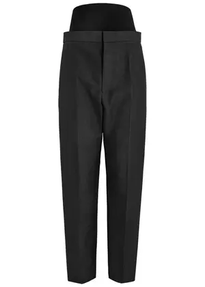 Alaïa Layered Mohair-blend Trousers