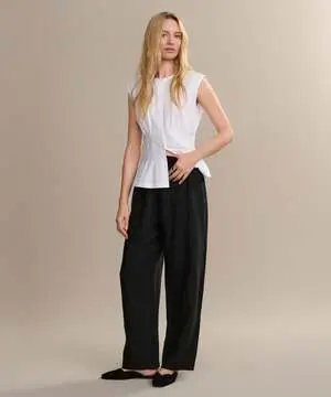 Jenni Kayne Linen Logan Pant - Black