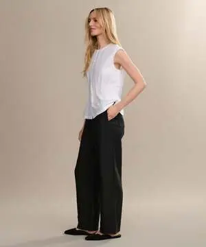 Jenni Kayne Linen Logan Pant - Black