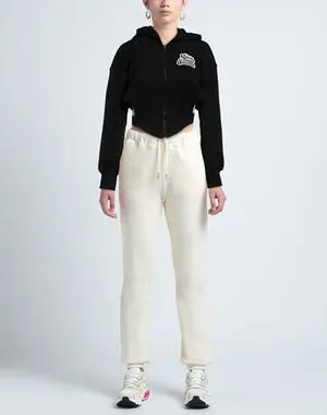 Versace Cotton French Terry Zip-up Hoodie With Embroidered Logo - Black