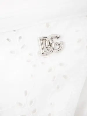 Dolce & Gabbana Broderie Anglaise Halterneck Triangle Bikini