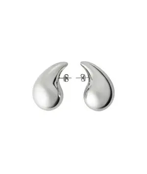 Bottega Veneta Large Drop Earrings - Silver