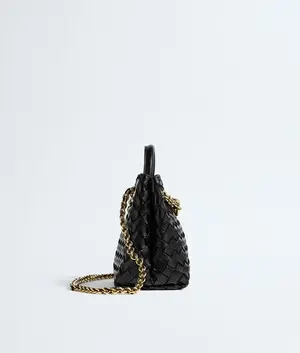 Bottega Veneta Small Andiamo Chain Top Handle Bag - Black