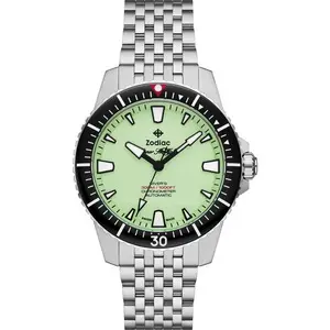 ZODIAC Stainless Steel Automatic Watch - Silver