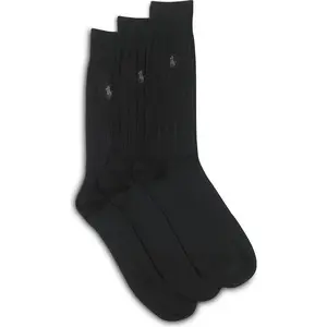 Polo Ralph Lauren 3-pack Dress Socks - Black