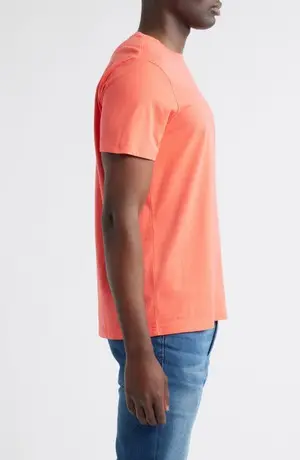 Brooks Brothers Solid Cotton T-shirt - Coral