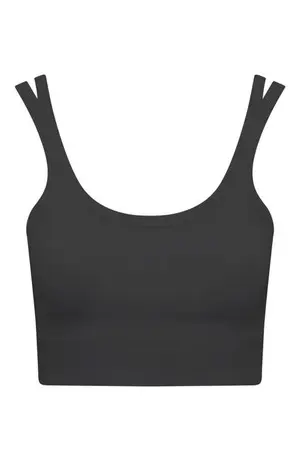 NUDEA Organic Cotton Cropped Tank - Black