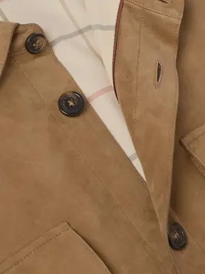 Loro Piana Suede Overshirt - Brown