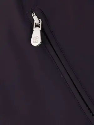 Brunello Cucinelli Hooded Down Gilet - Blue