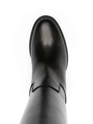 VIA ROMA 15 Knee-length Leather Boots