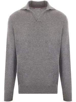 Brunello Cucinelli Cashmere Polo Jumper