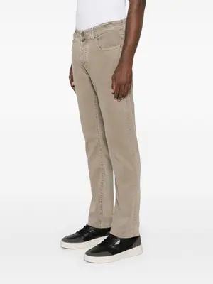 Jacob Cohen Bard Mid-rise Straight-leg Jeans - Neutrals