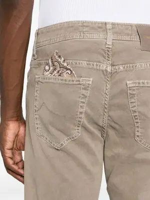 Jacob Cohen Bard Mid-rise Straight-leg Jeans - Neutrals