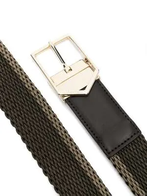 Canali Interwoven Buckle Belt
