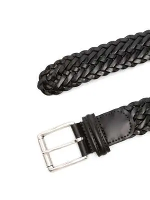 Anderson's Interwoven Leather Belt - Brown