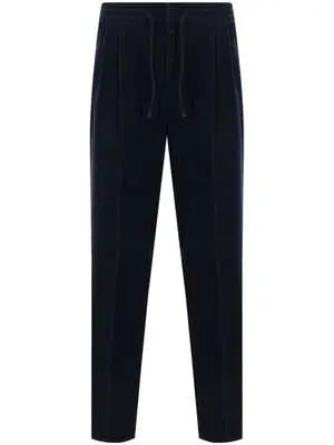 Brunello Cucinelli Tapered-leg Corduroy Track Pants - Blue