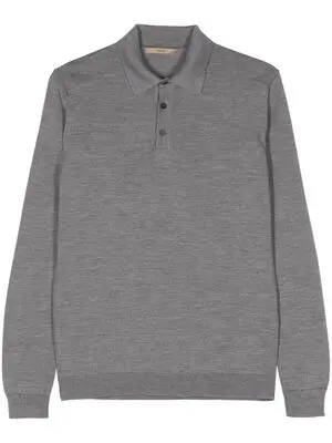 NUUR Long-sleeve Merino Polo Shirt