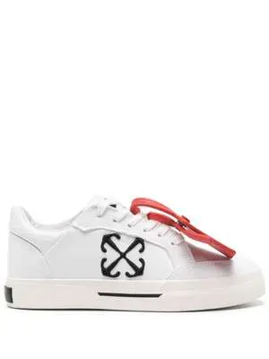 Off-White Low Vulcanized Canvas Sneakers - White