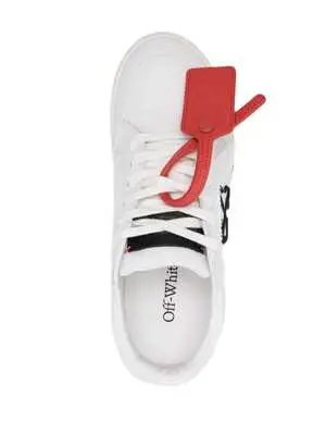 Off-White Low Vulcanized Canvas Sneakers - White