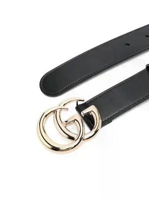 Gucci Double G-buckle Leather Belt