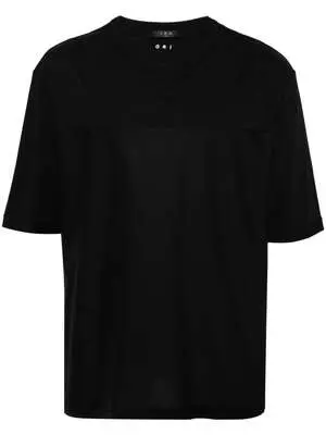 IRO PARIS Drop-shoulder Cotton T-shirt - Black