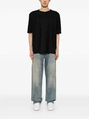 IRO PARIS Drop-shoulder Cotton T-shirt - Black