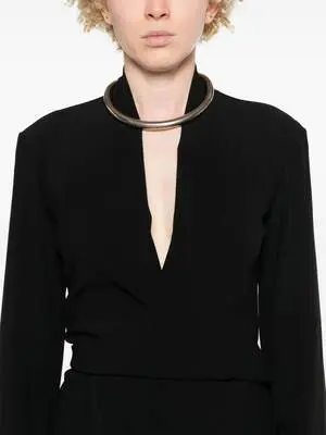 Rick Owens Tie-fastening Crepe Wrap Dress