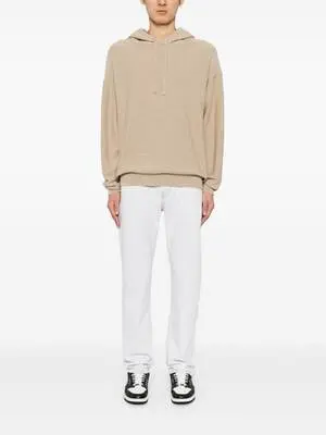 IRO PARIS Ribbed-edge Knitted Hoodie