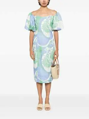 Rhode Karima Midi Dress - Blue