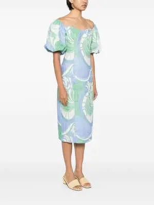 Rhode Karima Midi Dress - Blue